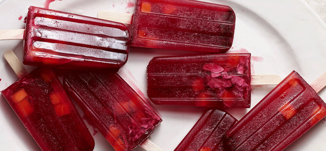 Helado de flor de Jamaica y moras, una merienda saludable para tus ...